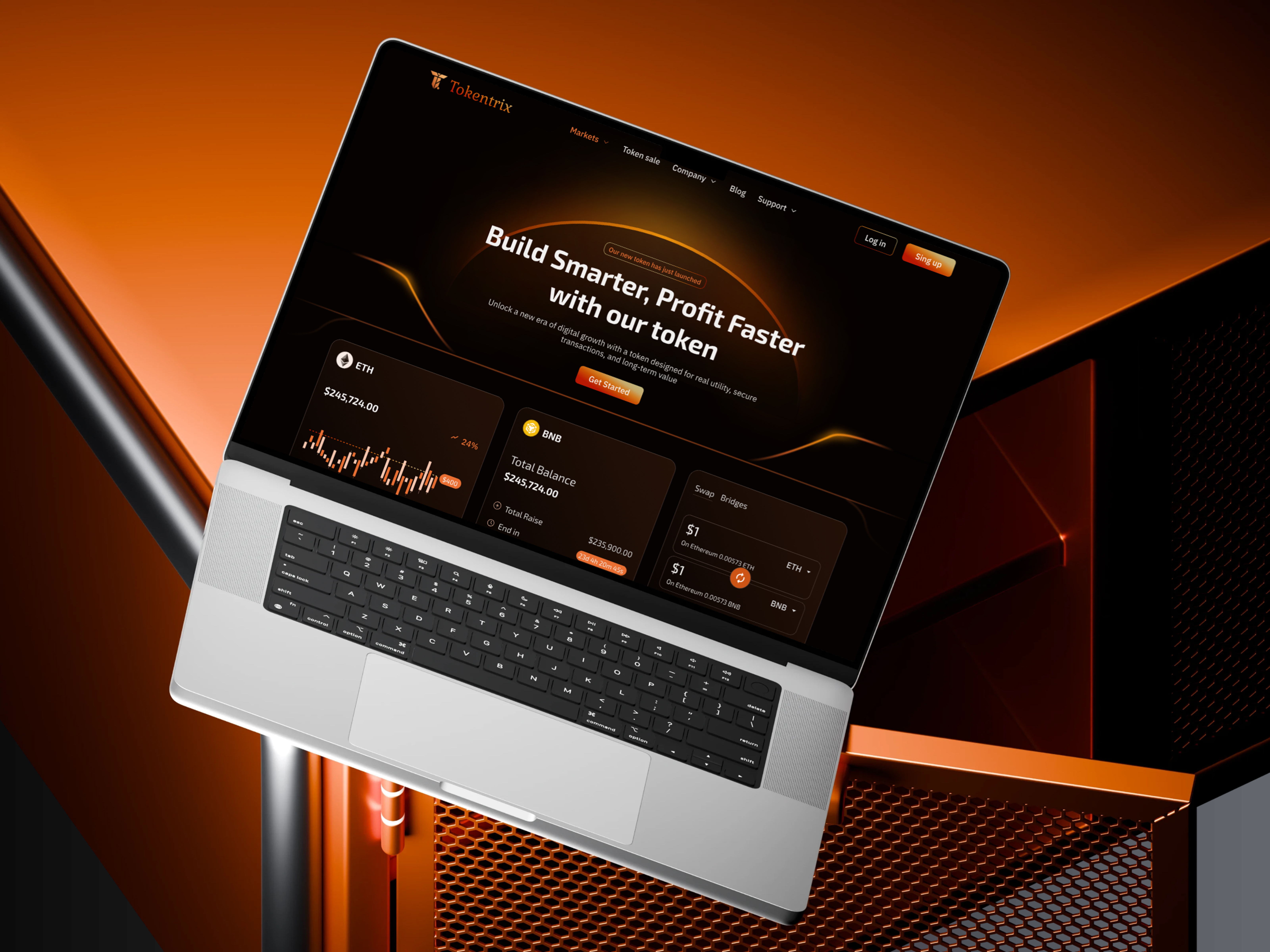 Tokenrix — Web3 Token Security Landing Page by Locknath sarkar on Dribbble