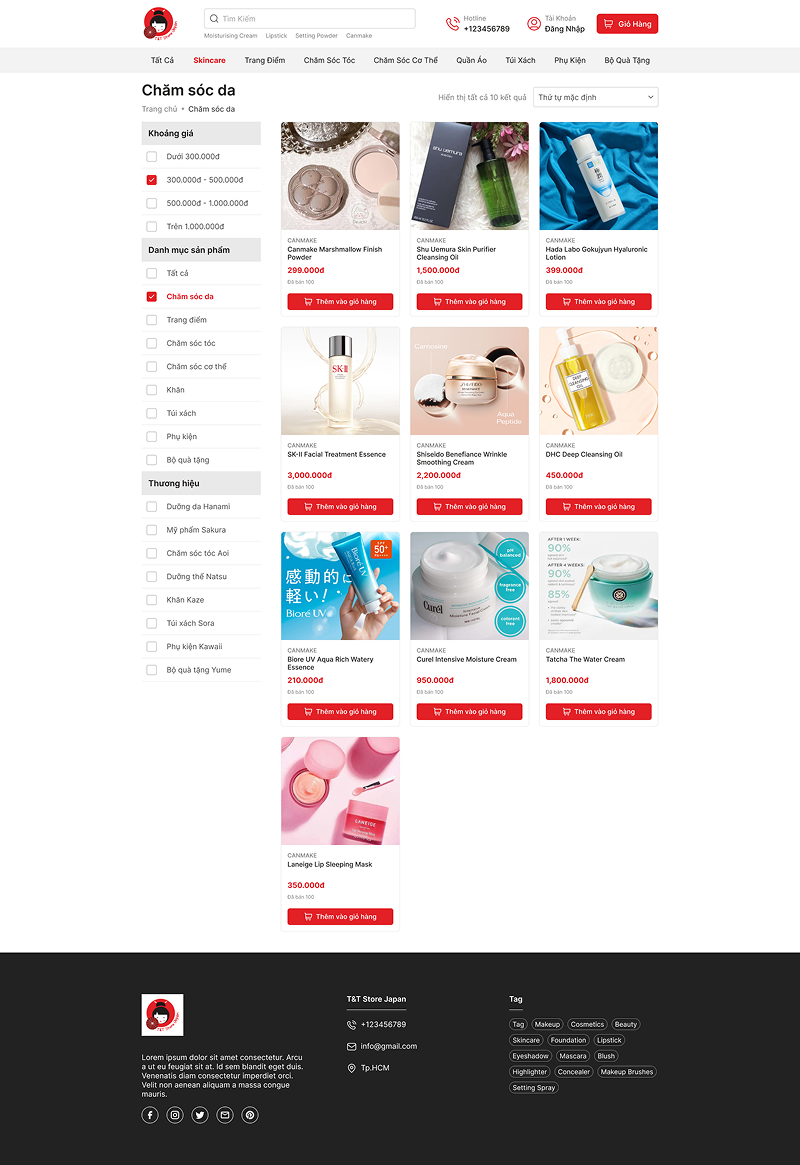 T&T | Japanese Essentials E-commerce by Julia Le on Dribbble