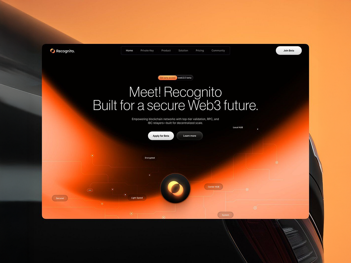 Glowing Dark Mode Web Interface by Spiral Clicks | Design & Marketing ...
