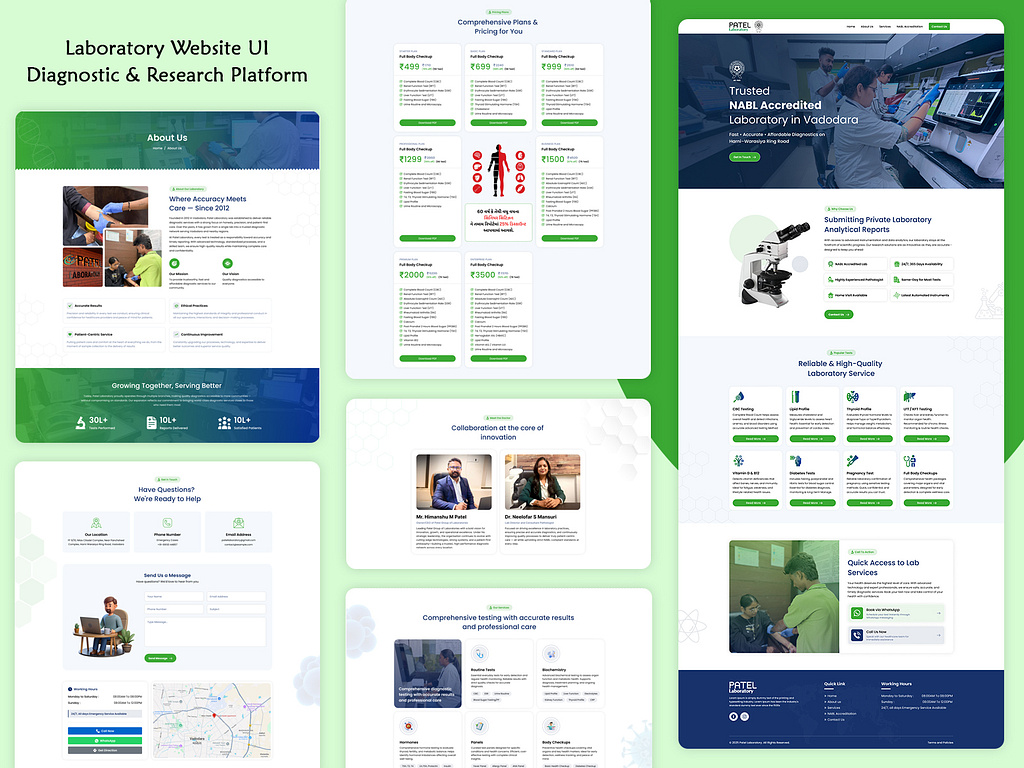 Patel Laboratory by Dharmik Pandav on Dribbble