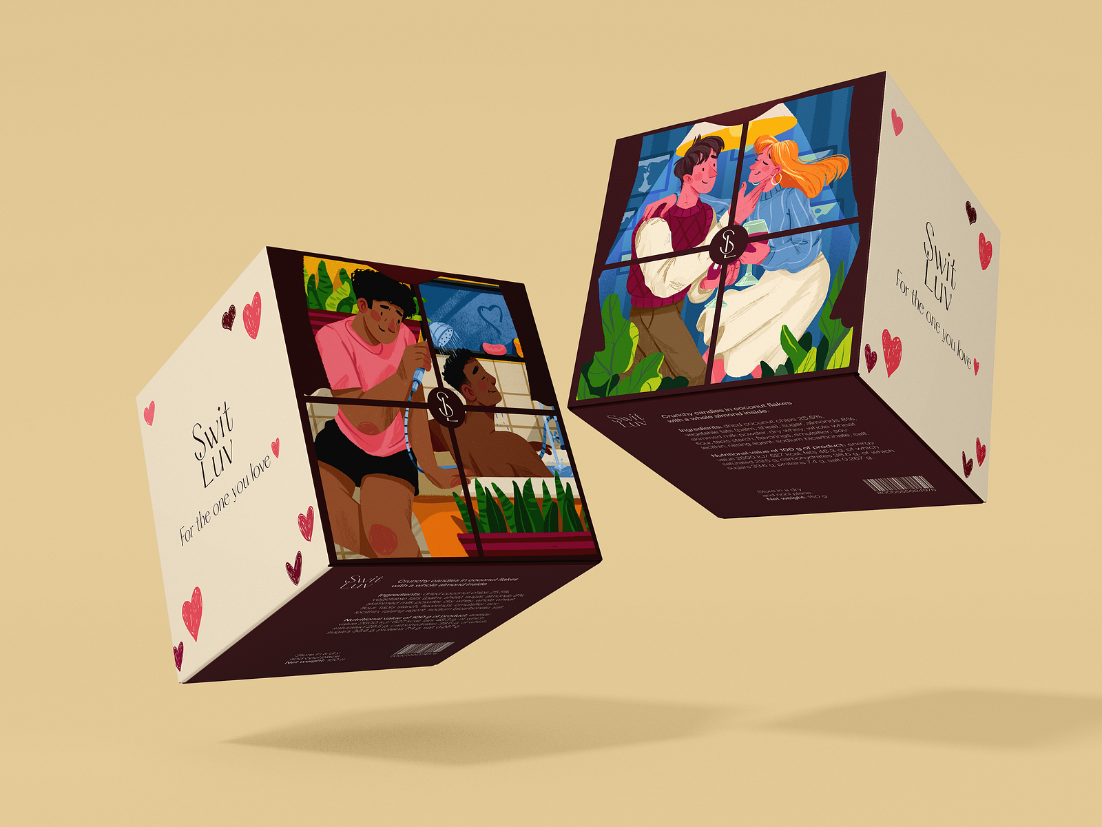 Romantic Sweets Packaging Design by tubik.arts on Dribbble