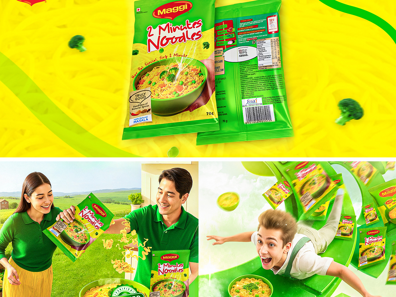 Maggi 2-Minute Noodles — Iconic FMCG Packaging Redesign by Nawab Ali ...