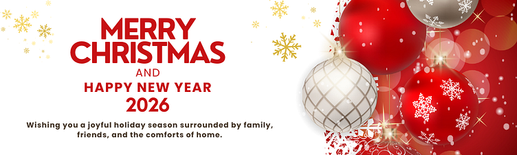 Web Banner Merry Christmas and Happy New Year by Parvez Khan on Dribbble