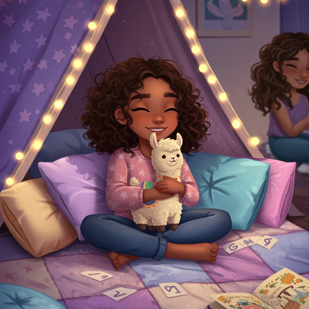 Midnight Magic & Llama Snuggle Children’s Book Illustrations by ...