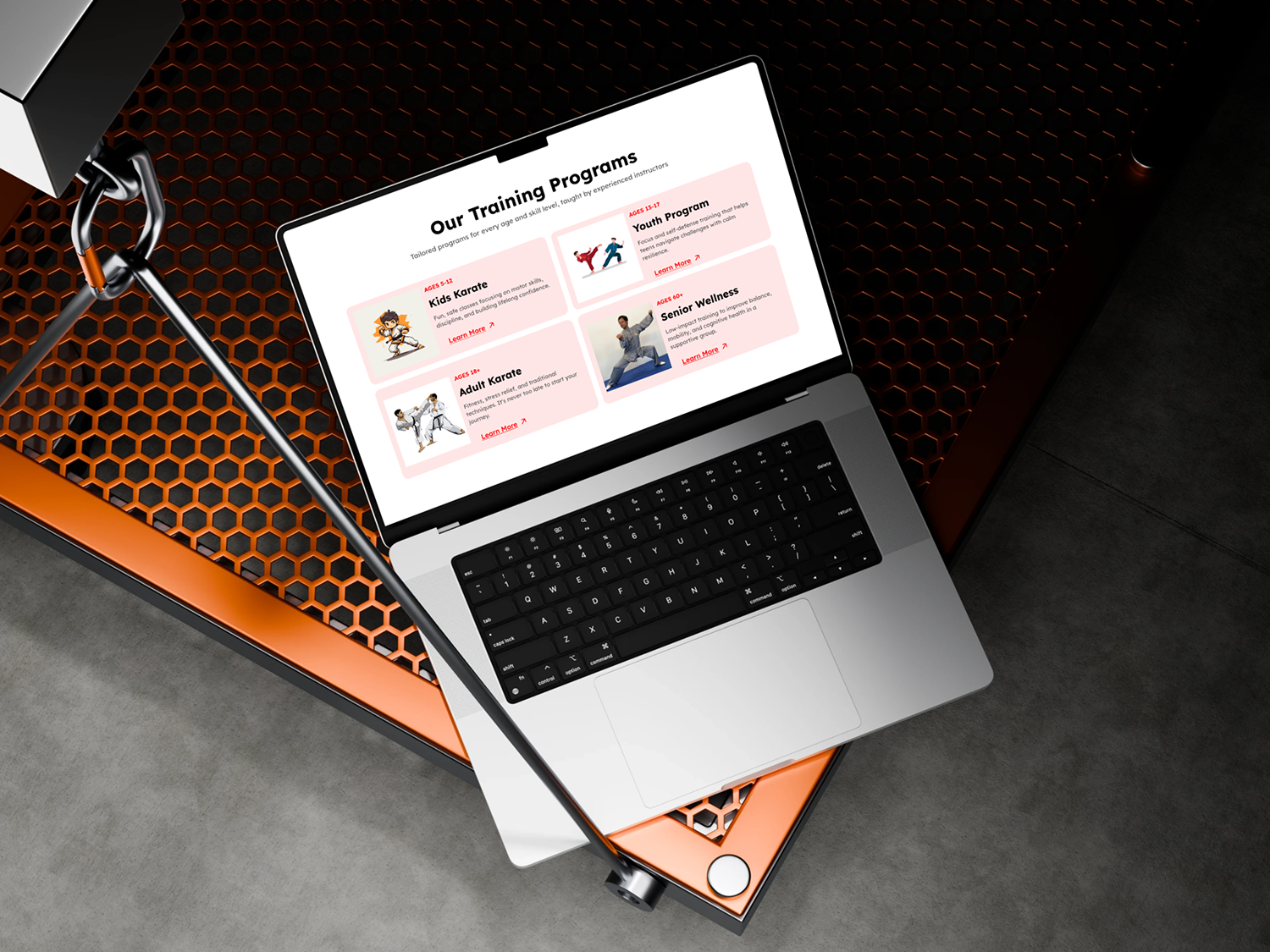 🥋 Karate Club — Hero Section UI by Rakibul Islam on Dribbble