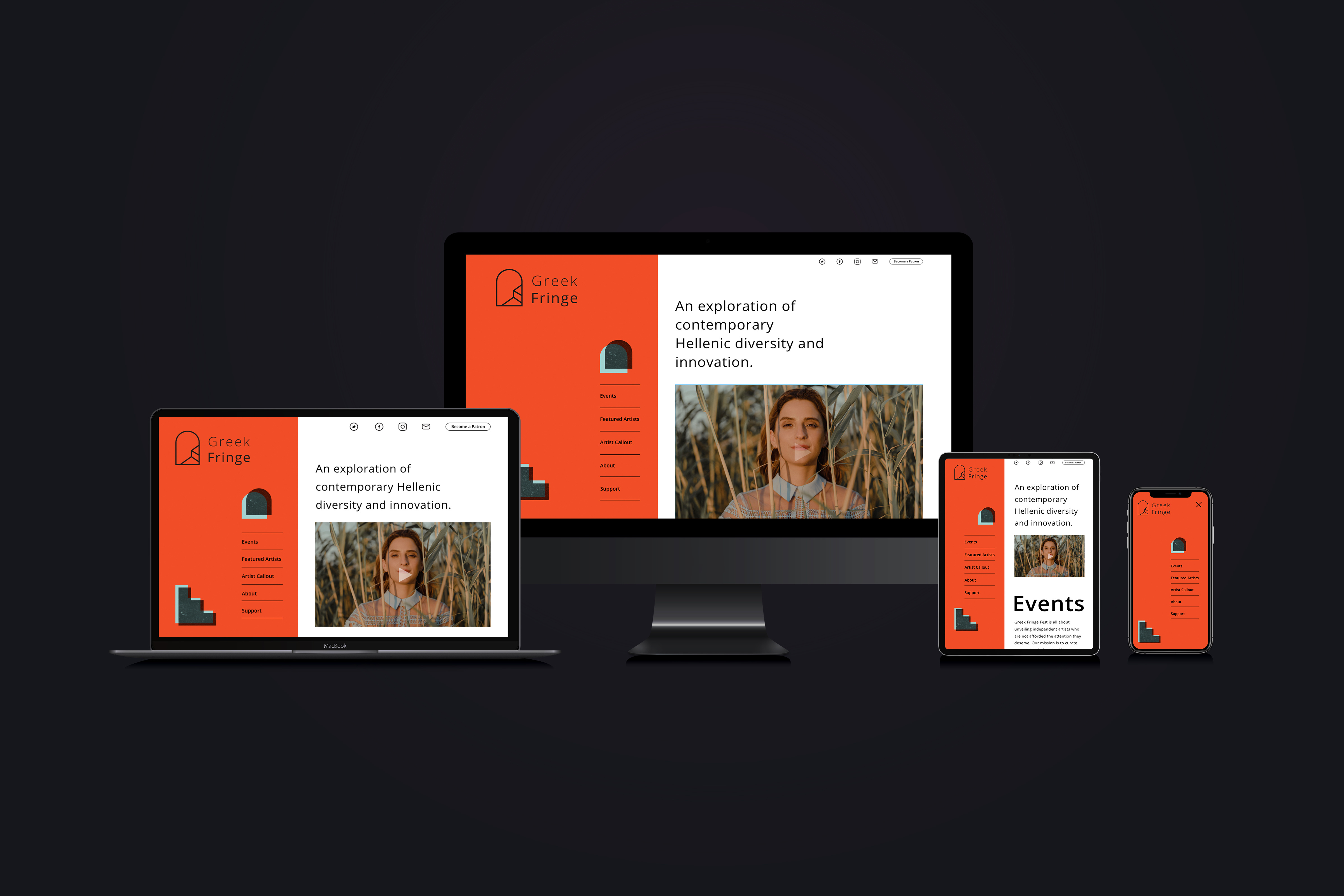 Greek Fringe_Brand Identity & Website Design by Margy Design Studio on ...