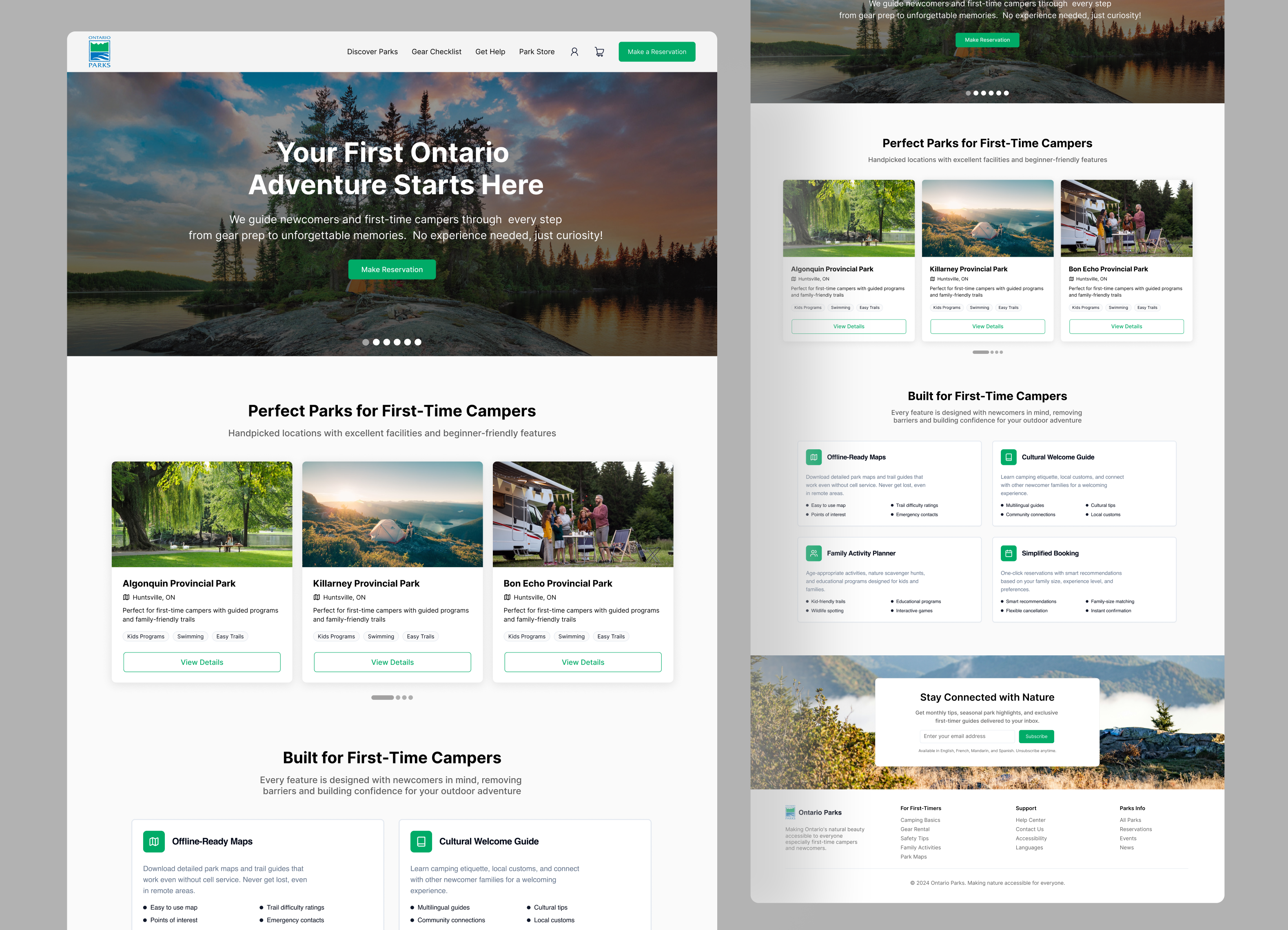 Ontario Park Website Redesign by Dipak Deb Nath 🔥 on Dribbble