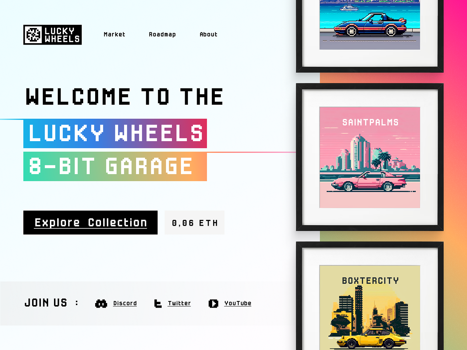 Lucky Wheels — NFT Collection Website by Bohdan Bershadskyi on Dribbble