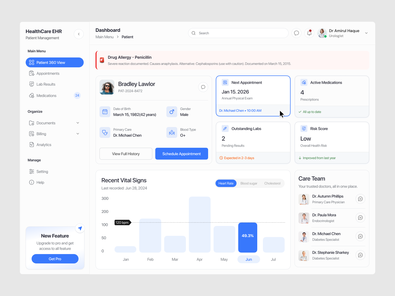 EHR patient 360 by Nur Asyrof Muhammad for Shaka Studio on Dribbble