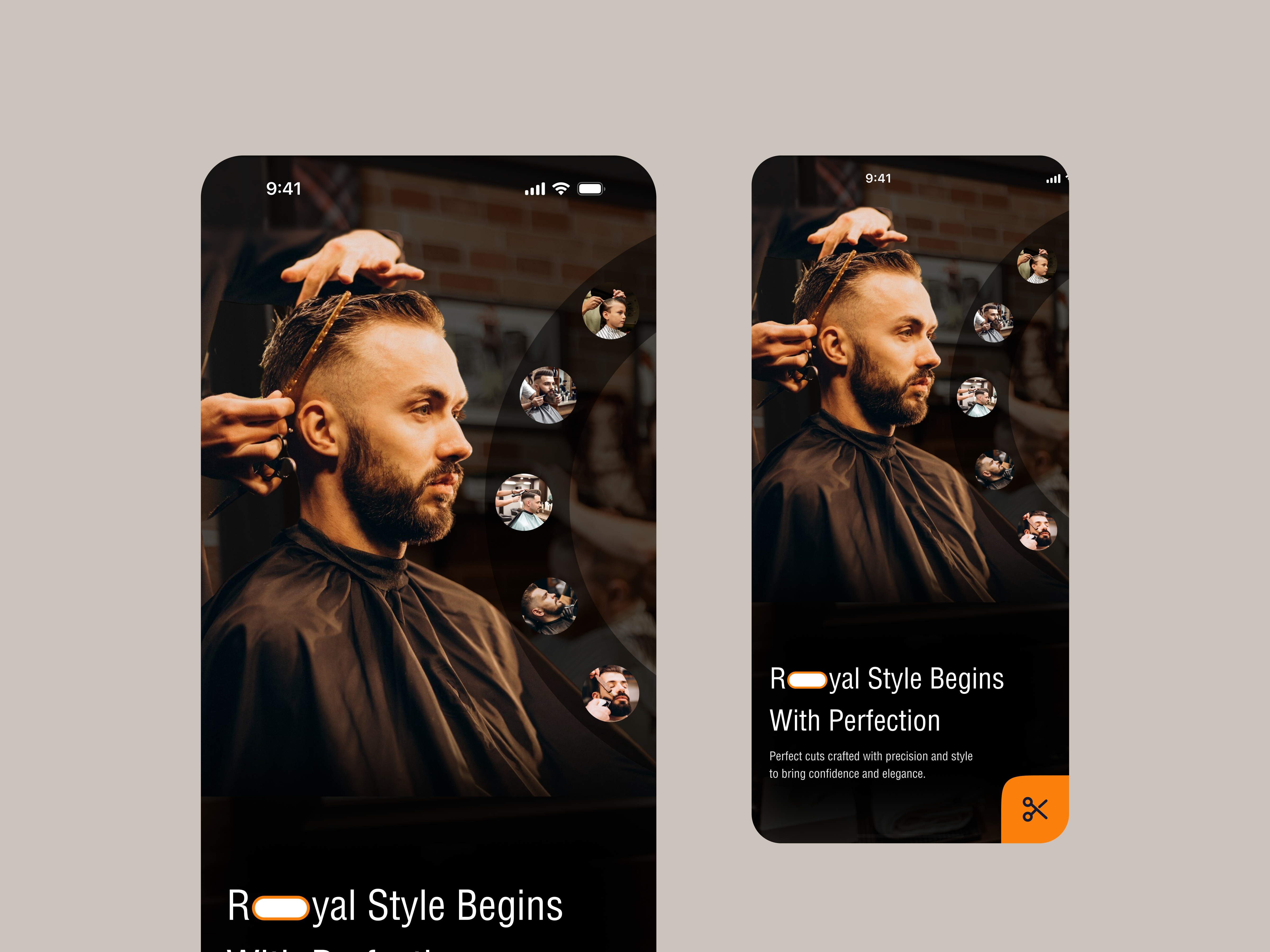 Salon | Barber Shop Mobile App Design Onboarding UI Concept by Asif ...