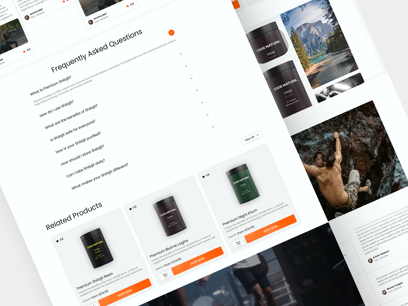 Code Natura. | Website UI/UX design by Alex Daniels on Dribbble