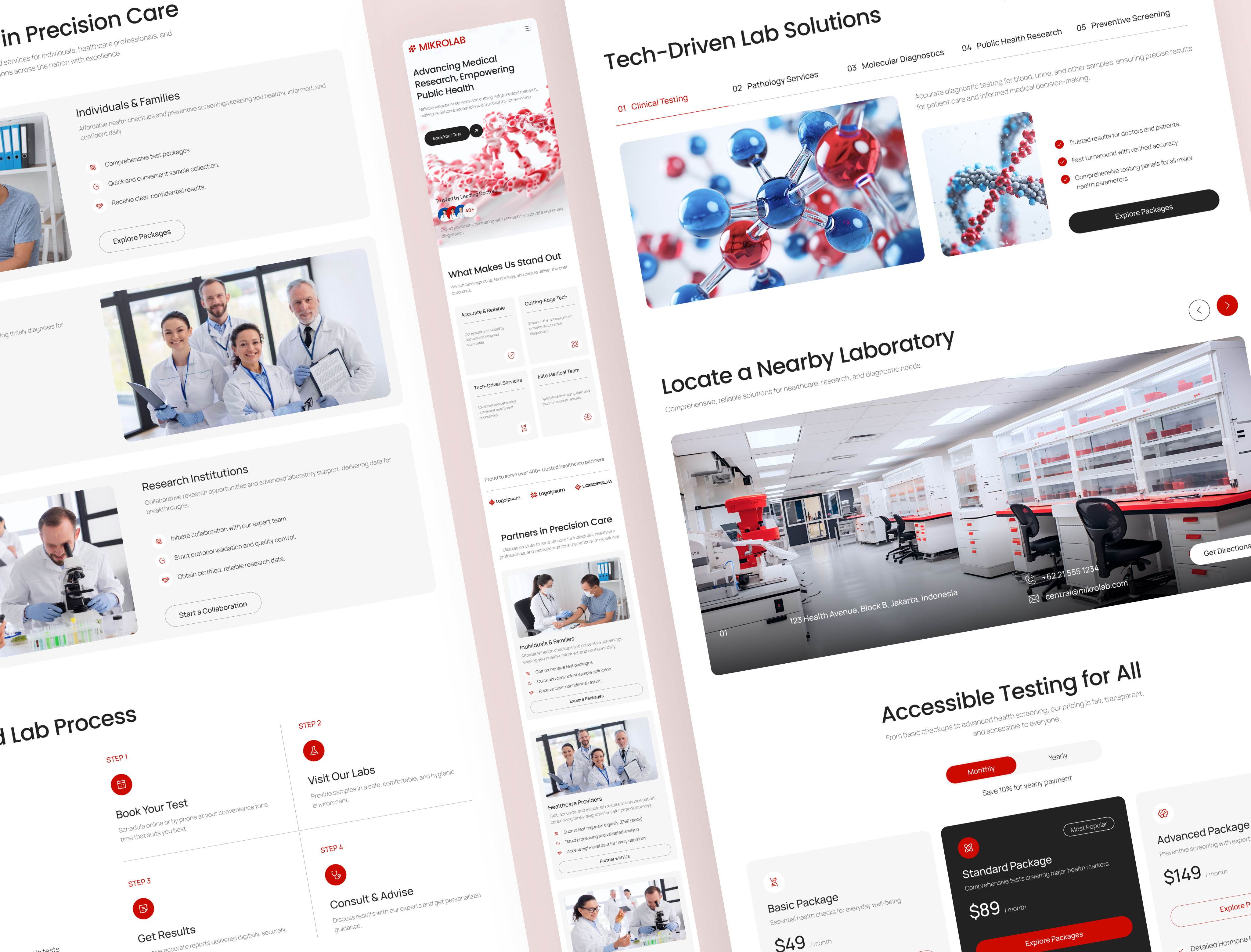 Mikrolab – Laboratory Landing Page Figma by Ahmad S. Afandi for ...