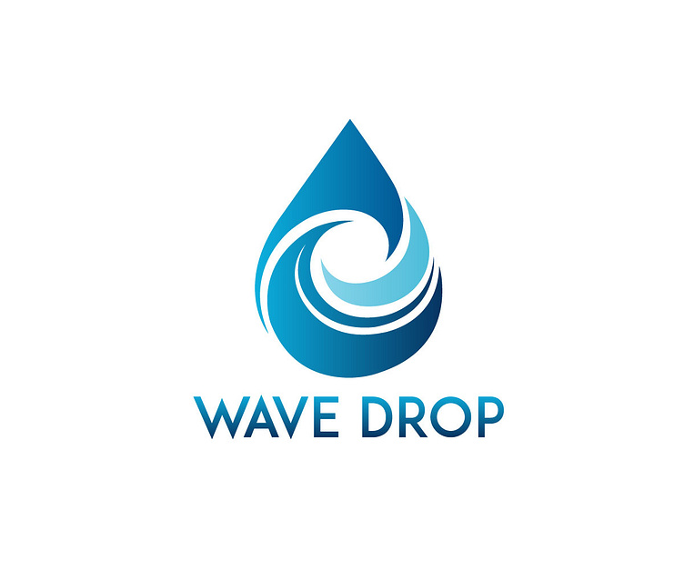 Wave Drop Logo Design by MD.MANIK SEKH on Dribbble