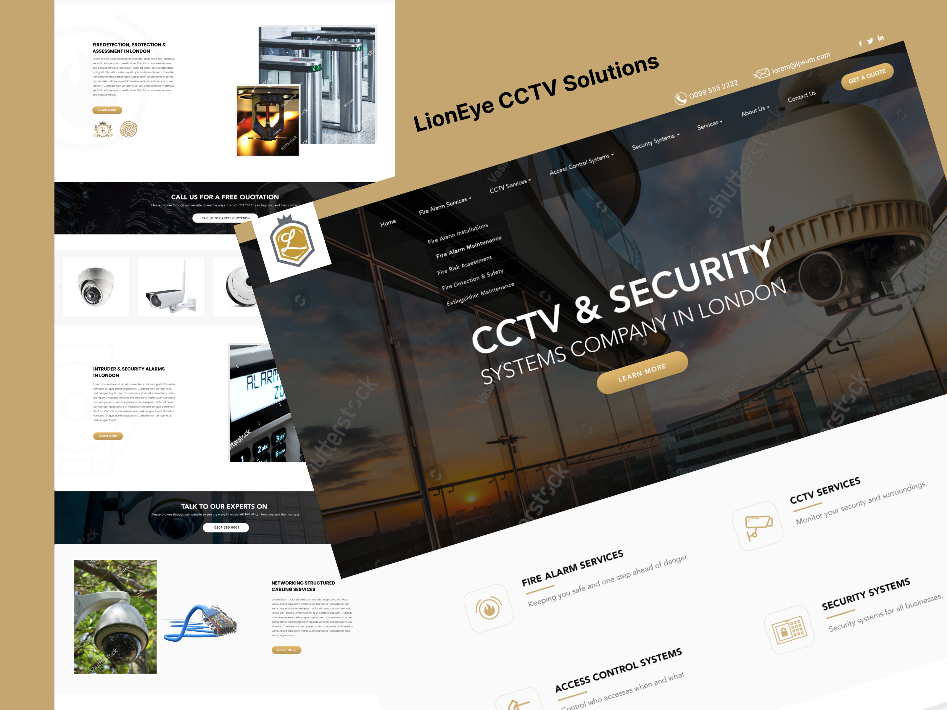 LionEye CCTV Solutions by Gnet Webs on Dribbble