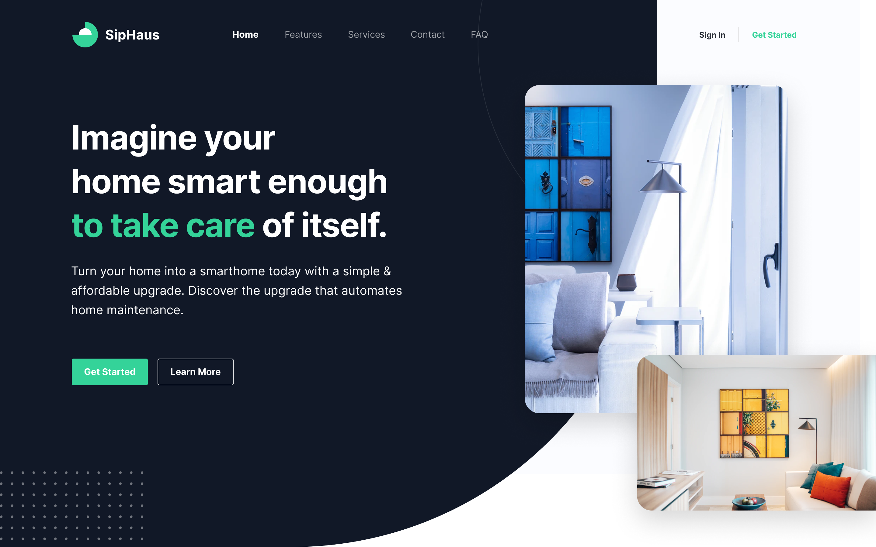 Smart Home Landing Page — Modern UI Design by Terabit Projects for ...