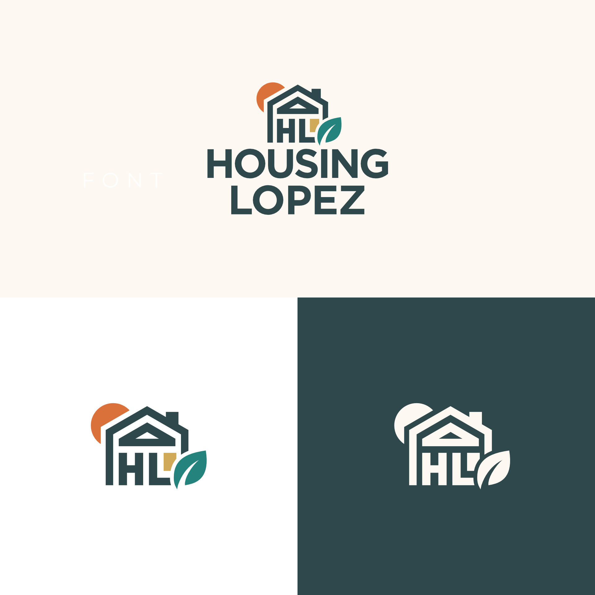 Housing Lopez (unused logo concept) by Juan Carlzon on Dribbble