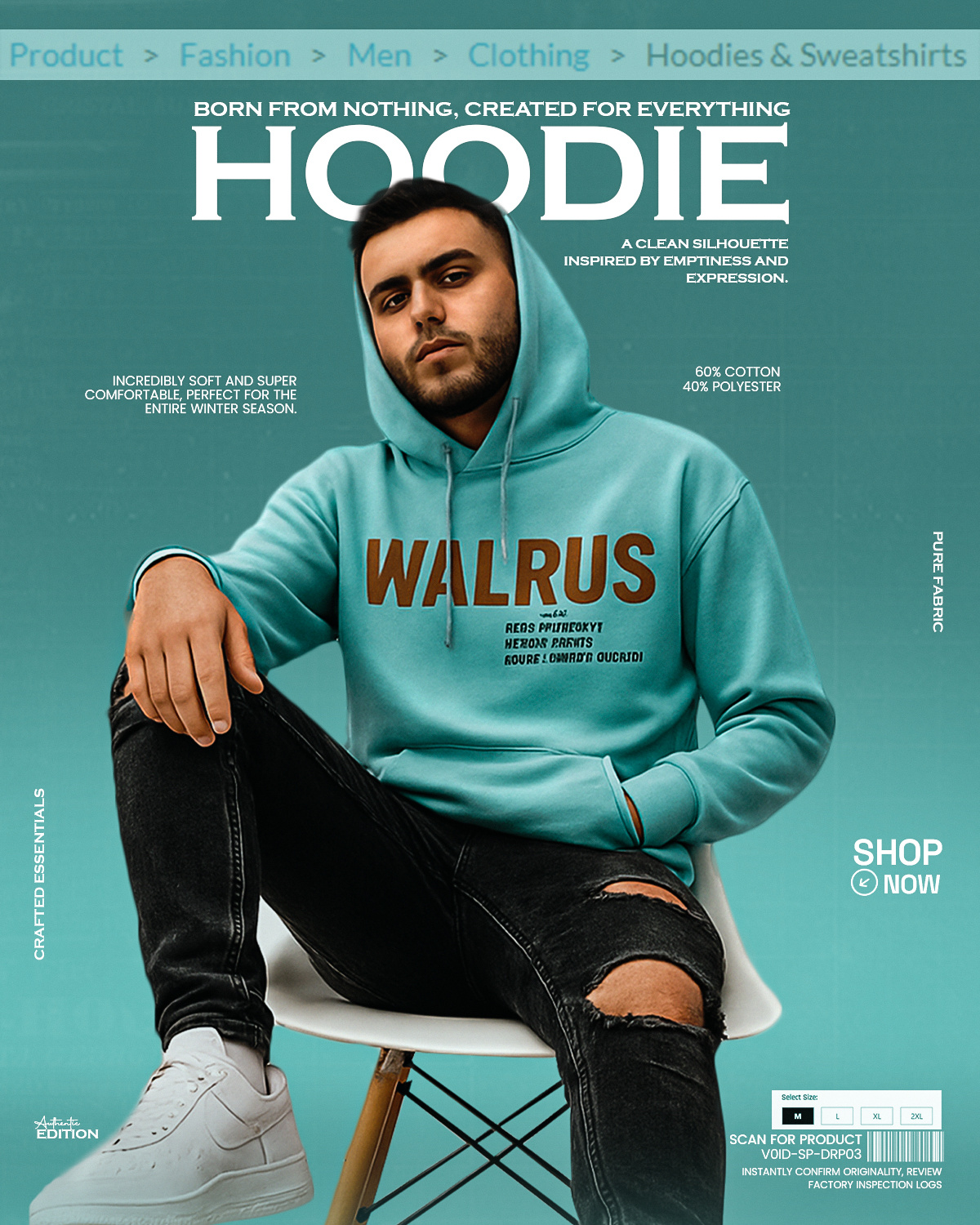 Creative Social Media Ads Poster Design - Winter Hoodie by Abdul Malek ...