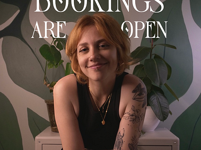 Bookings are open insta post by Matheus Neves on Dribbble