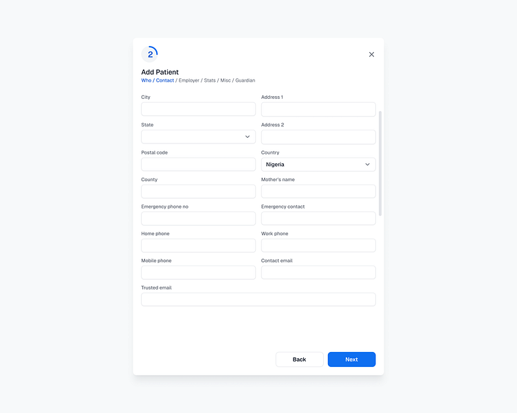 Medicas — Patient Modals (Web) by Elijah Oyindamola on Dribbble