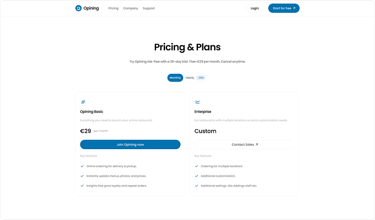 Landing Page for a Restaurant SaaS Platform by Serdar orman on Dribbble