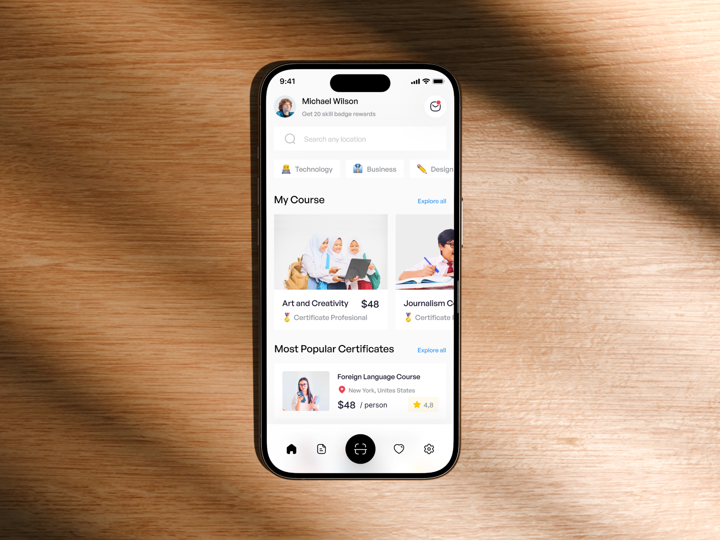 Sinau - Online Course Mobile App by Fanka for Korsa on Dribbble