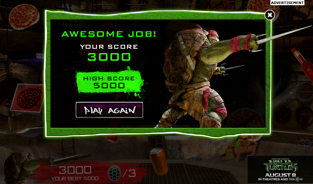 TMNT Ninja Training Game by Matt Bogue on Dribbble