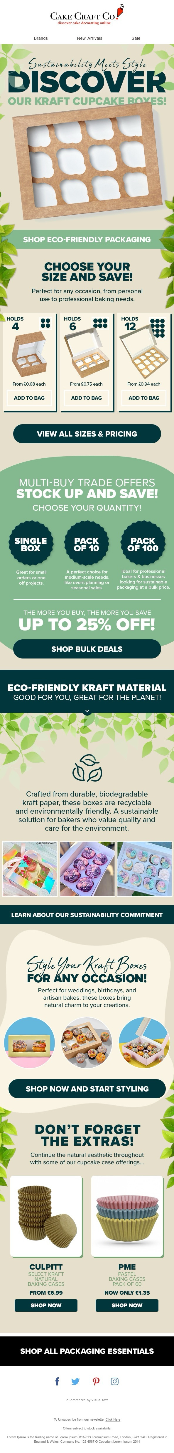 Cake Craft Email Newsletter Design by Lima on Dribbble