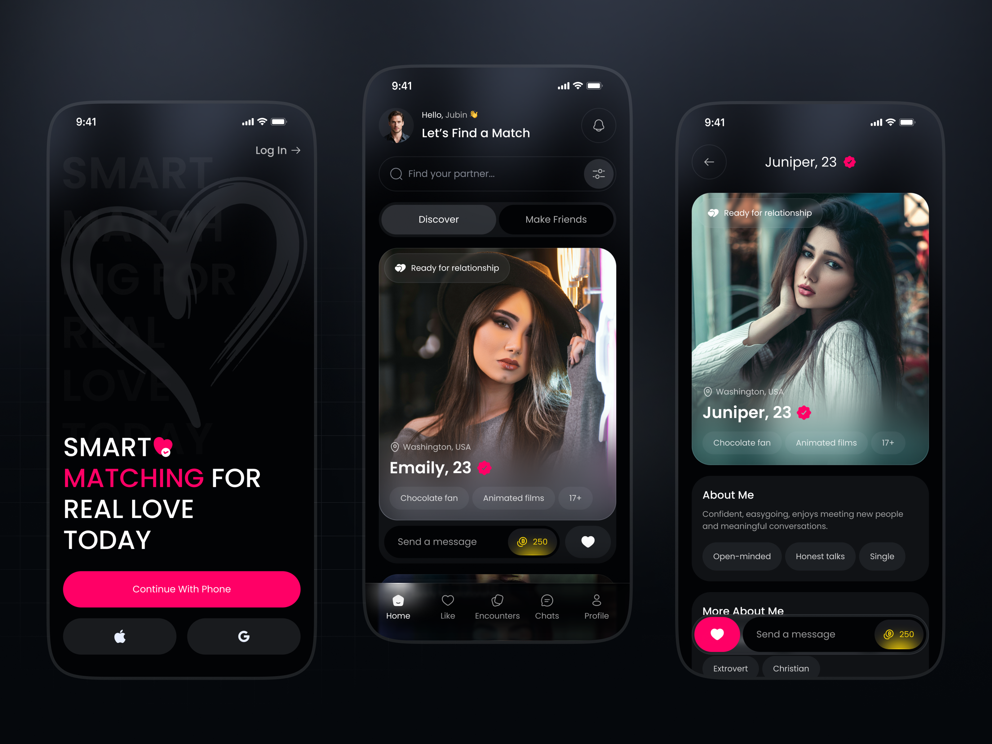 Dating App UI designs, themes, templates and downloadable graphic ...