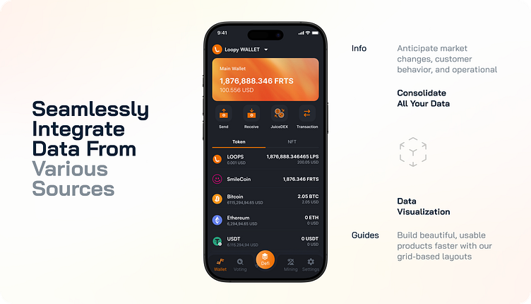 Blockchain Wallet Dashboard – Asset Overview UI by Newwave Solutions on ...