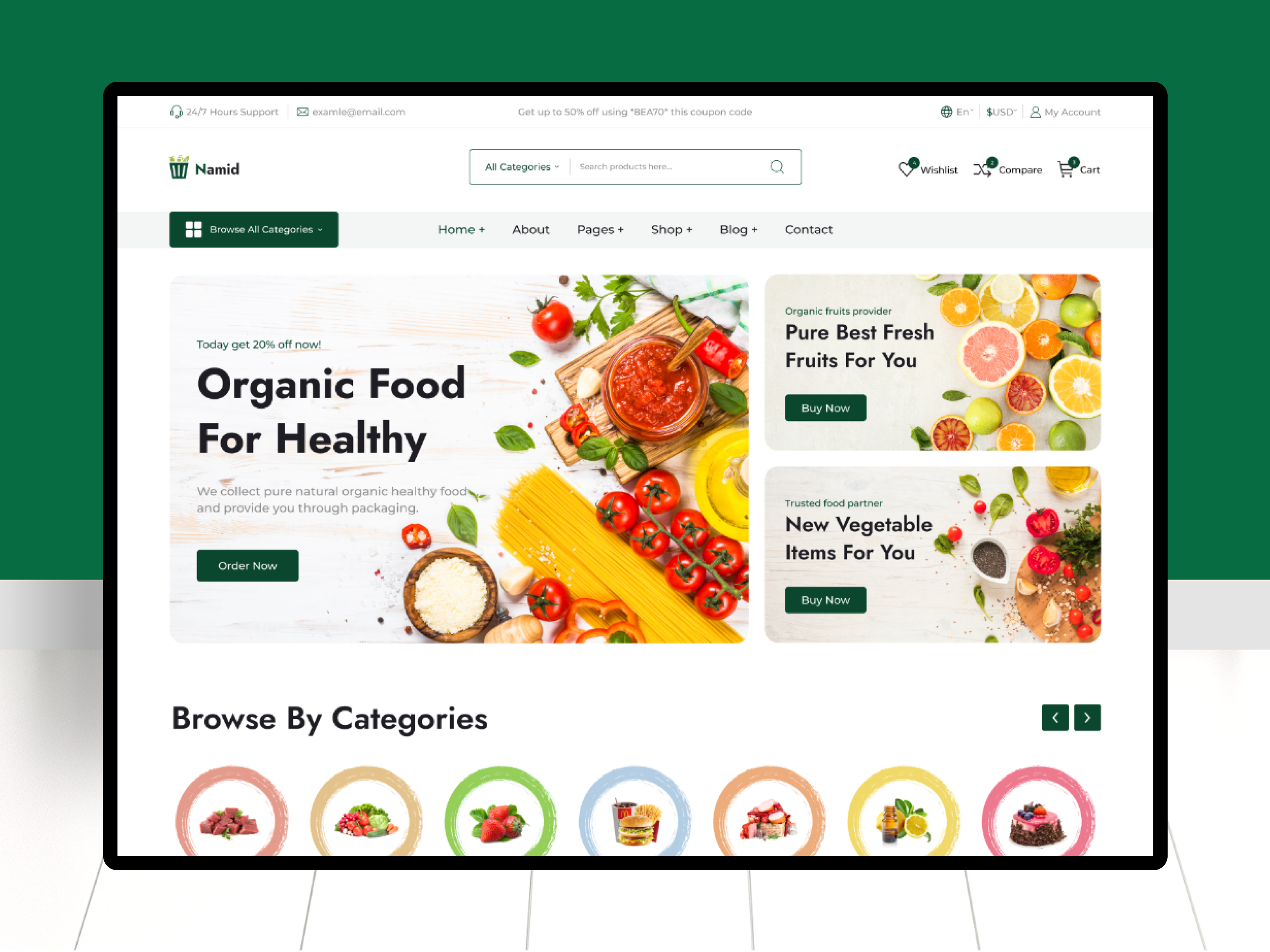 Grocery ecommerce Website by Abdur Razzak 🏅 on Dribbble