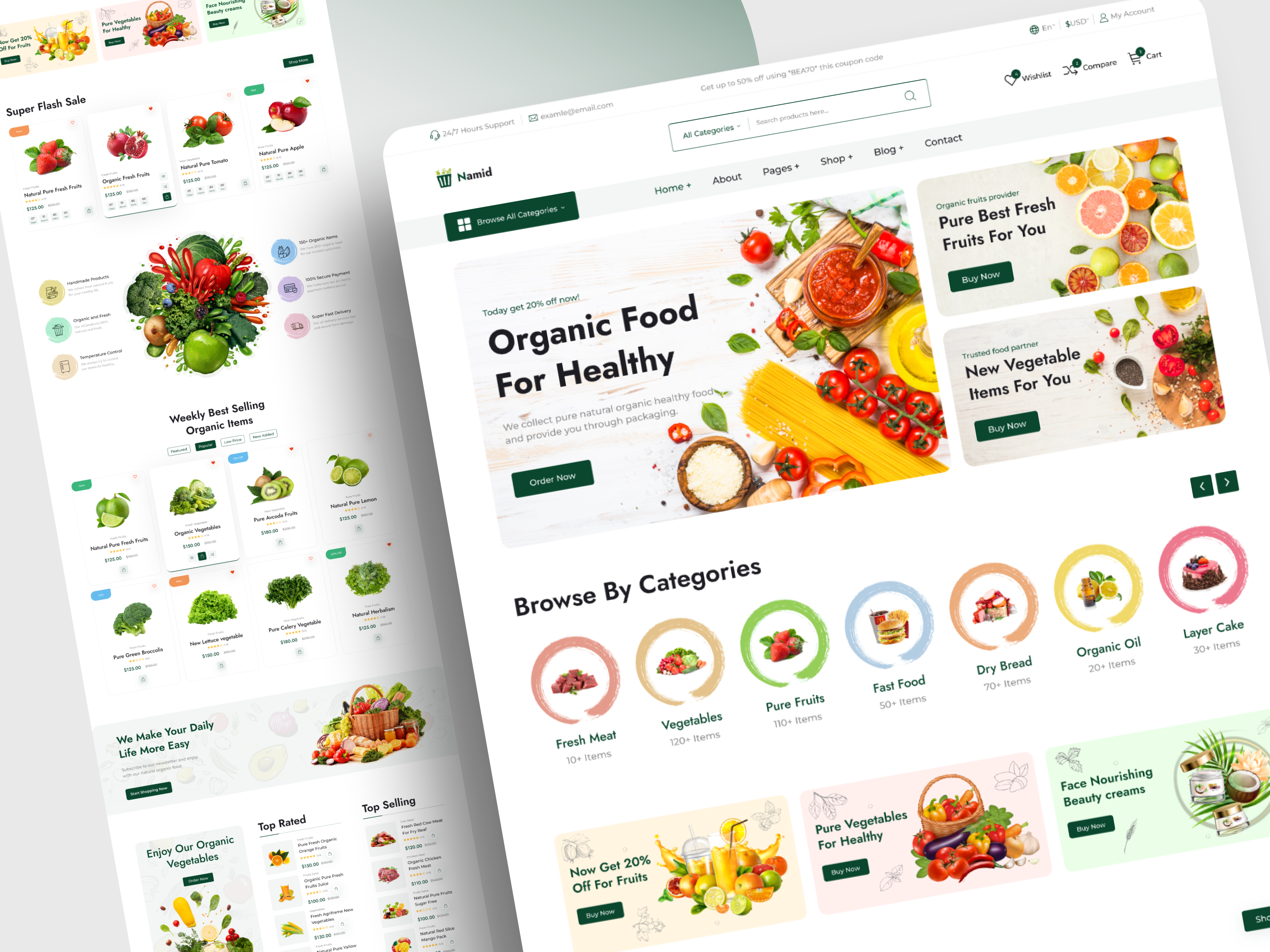 Grocery ecommerce Website by Abdur Razzak 🏅 on Dribbble