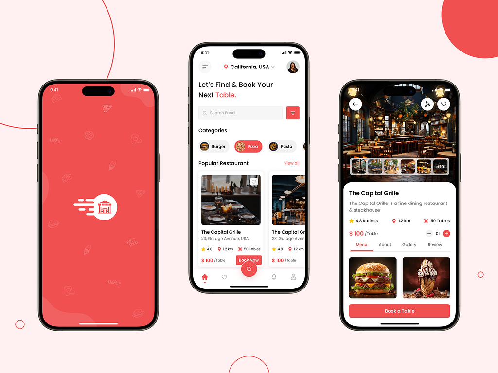 Food App UI Design by Rupesh kalkani on Dribbble