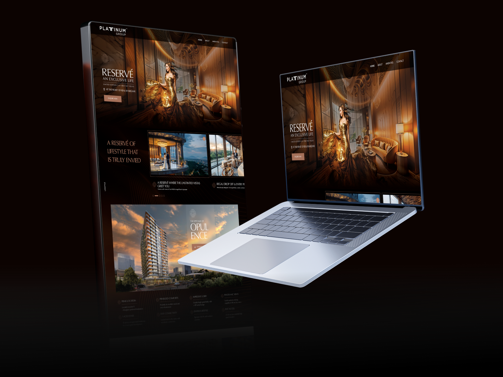 Platinum Group I Real Estate Landing Page by Mehabub Alam on Dribbble
