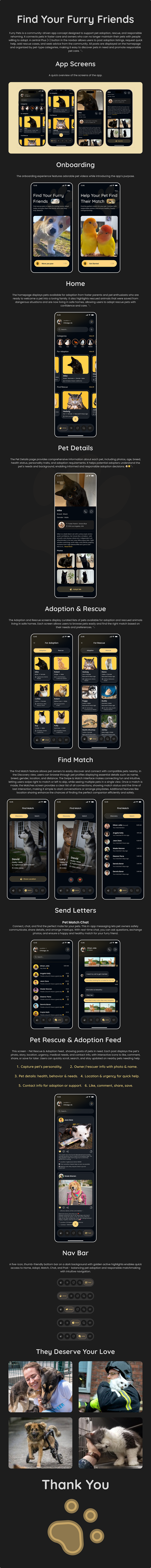 Furry Pets I Case Study I Pet App Design by ANIKA ANJUM on Dribbble