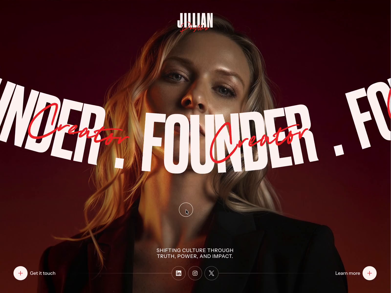 Jillian Phyllis — Infinite Scroll Micro Site by Joe Ben Taylor on Dribbble