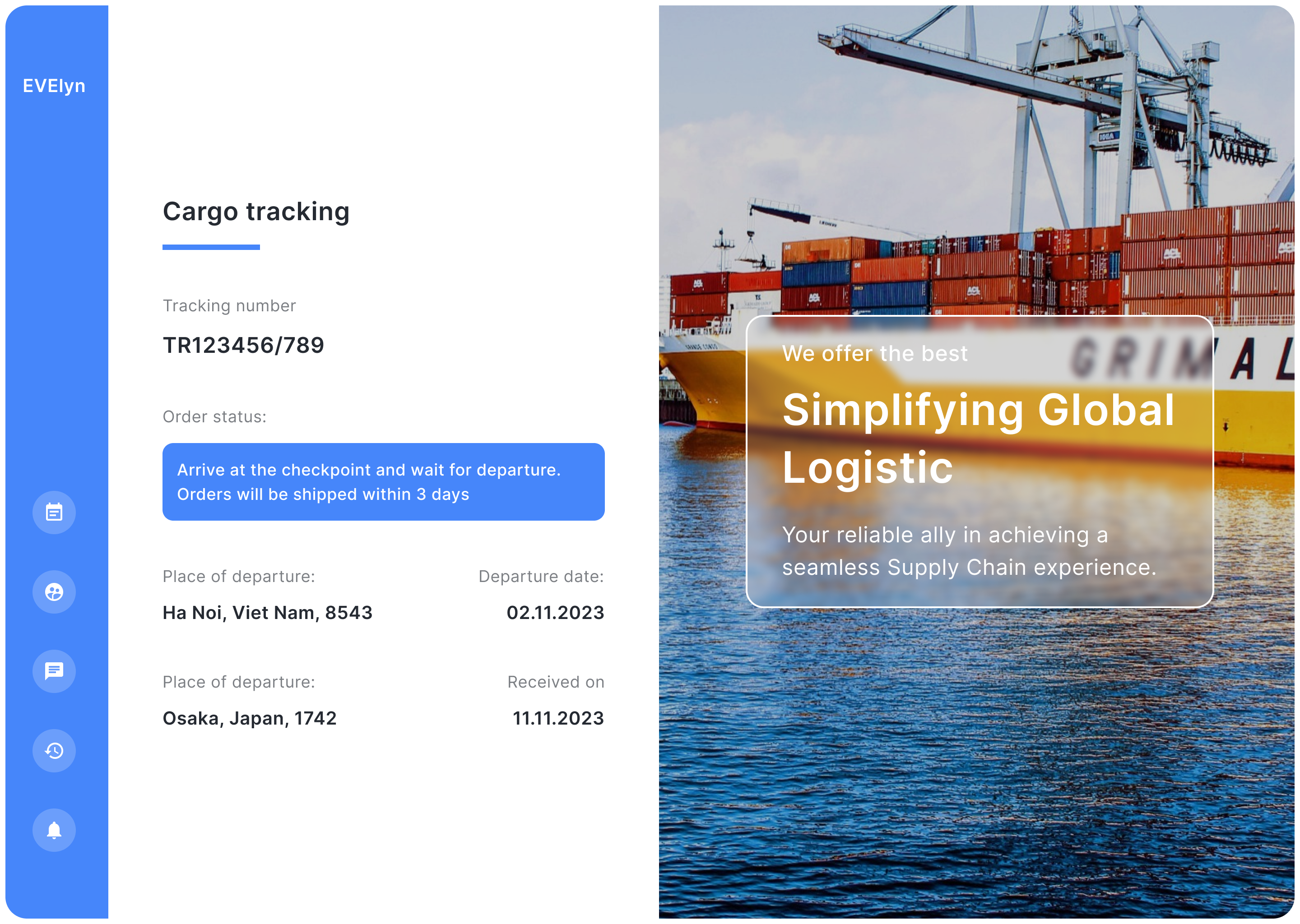 Smart Logistics Dashboard UI — Global Cargo Tracking Experience by ...