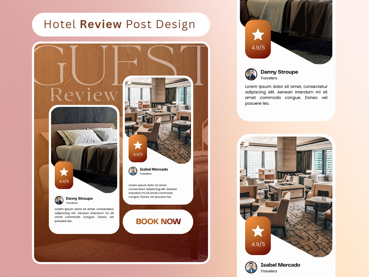 Hotel Review Post Design by Shahriar Hossain on Dribbble