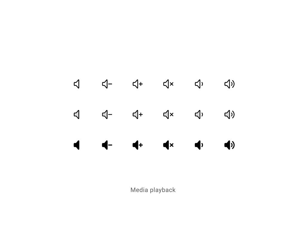 Volume Control Icons: Stroke, Duotone, Fill by Stylokit on Dribbble