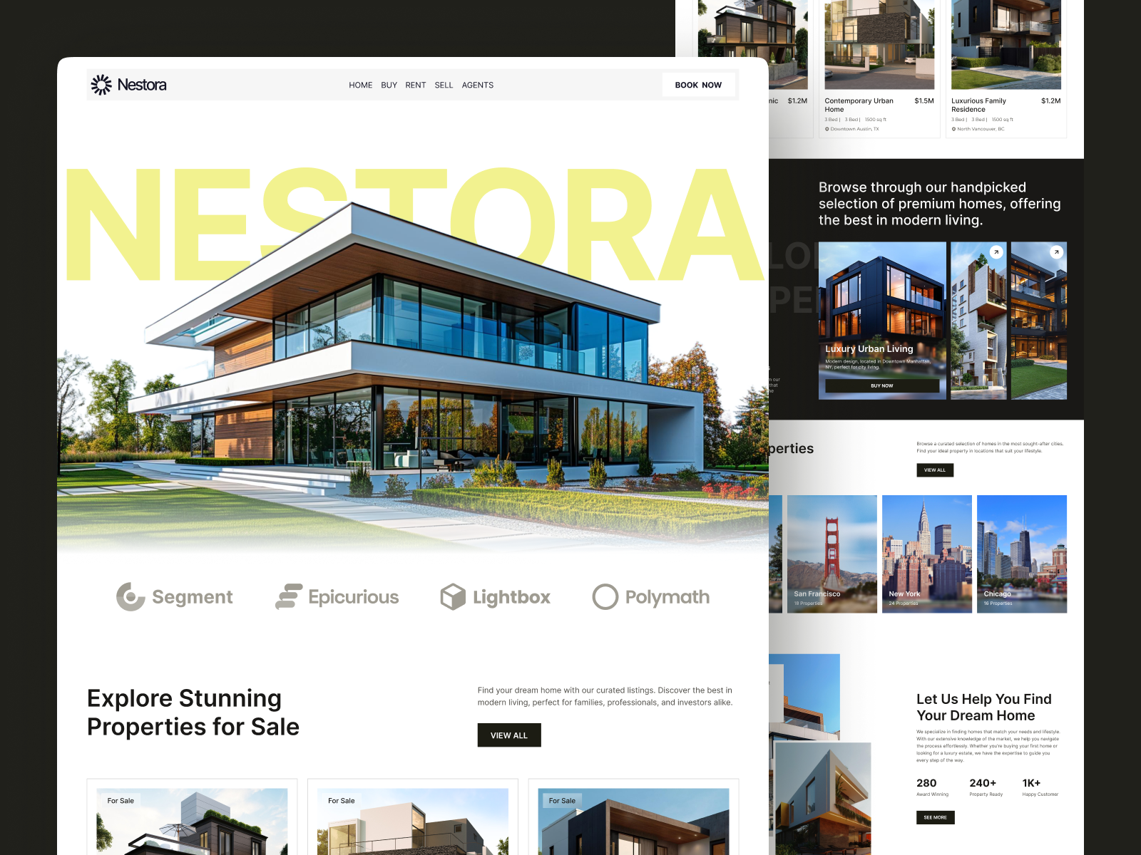 Nestora Real Estate Website by Jaber Hossain on Dribbble