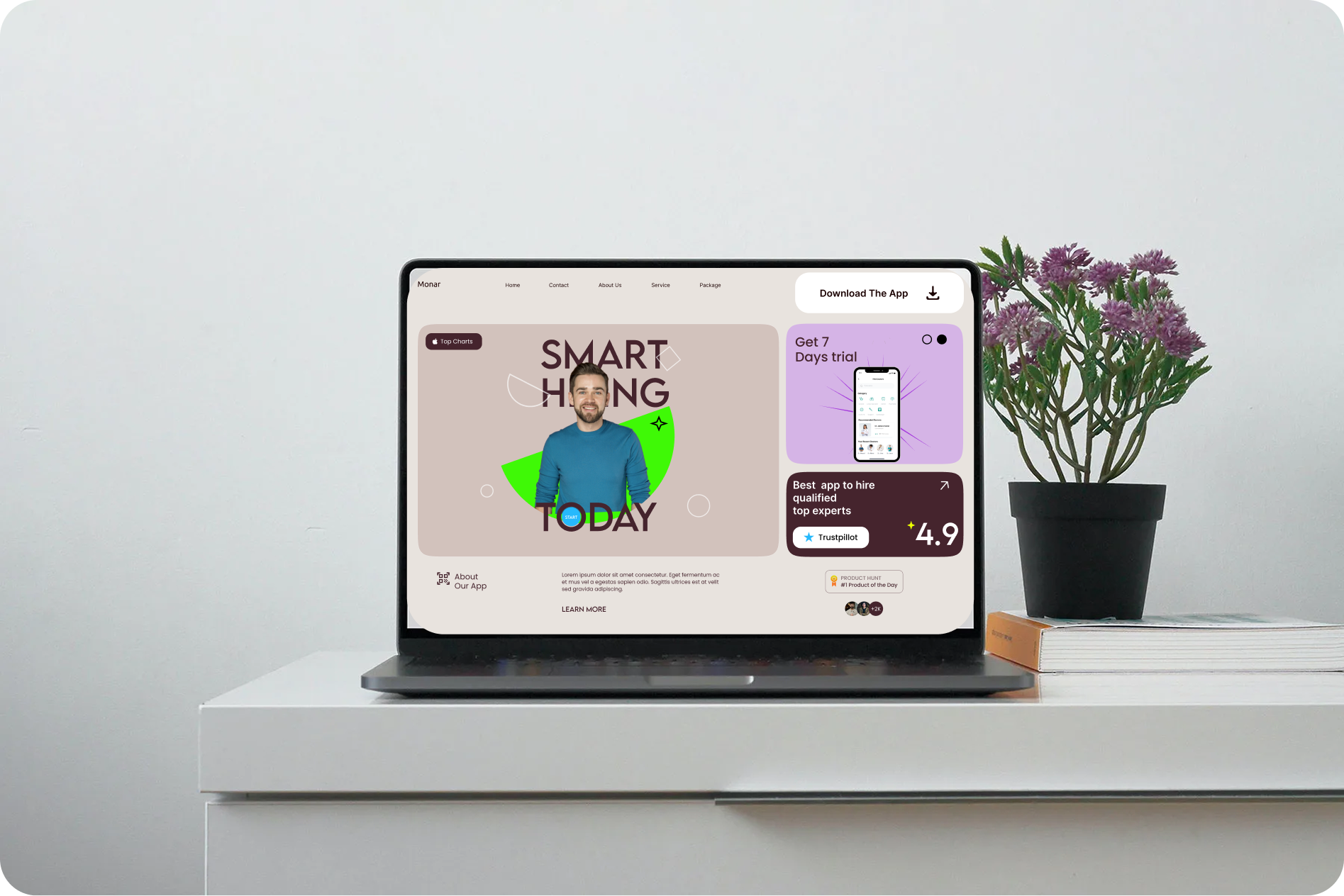 Monar Landing Page by Md. Rana Miah on Dribbble