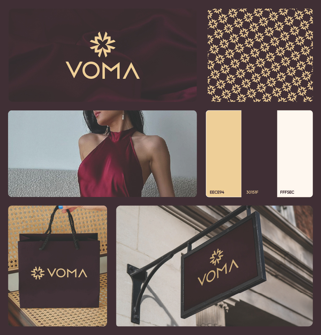 VOMA- Clothing Brand Logo Design-visual Identity by Byzainab on Dribbble