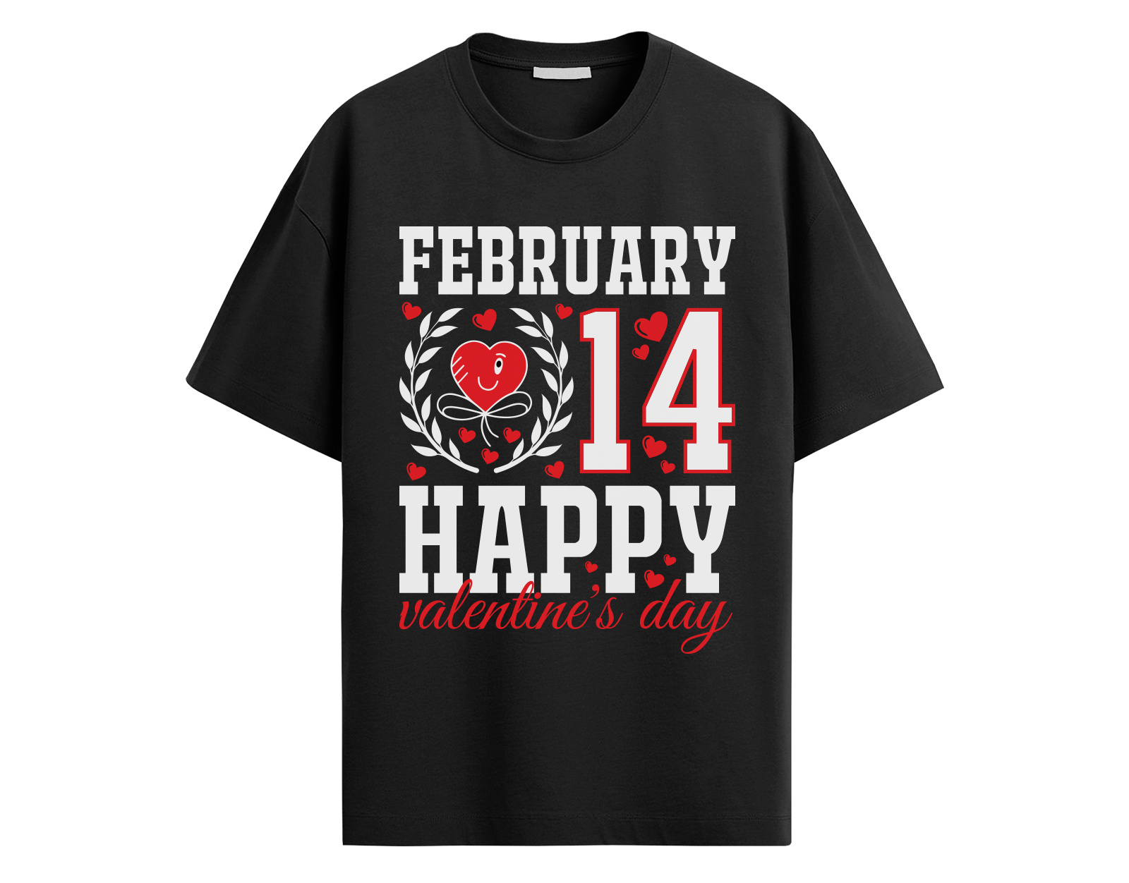 Valentine’s Day T-Shirt Design | February 14 Love Typography by Masud ...