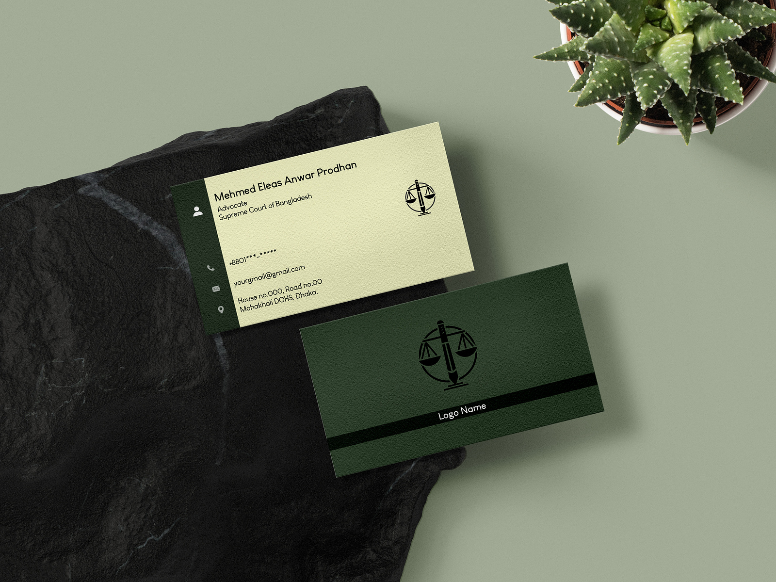 Visiting Card Design. by Afia Tasnim on Dribbble