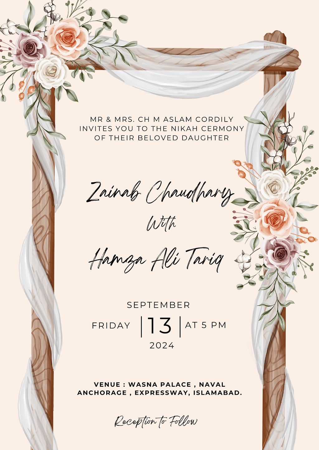 Wedding Invitation by Sarah Saifullah on Dribbble