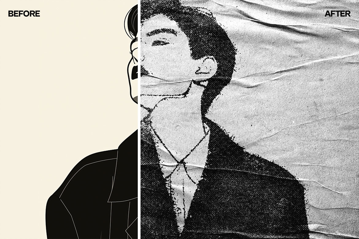 Print Stamp Effect by solasome on Dribbble