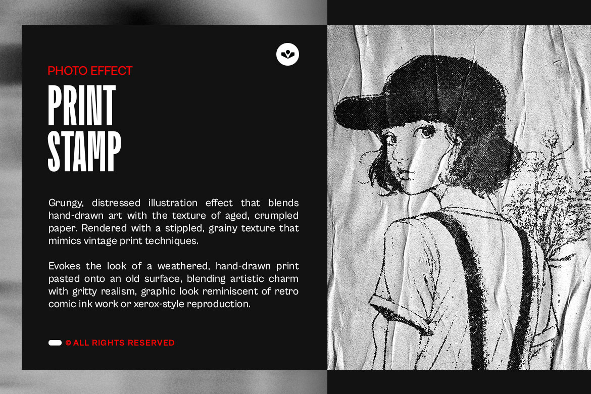 Print Stamp Effect by solasome on Dribbble