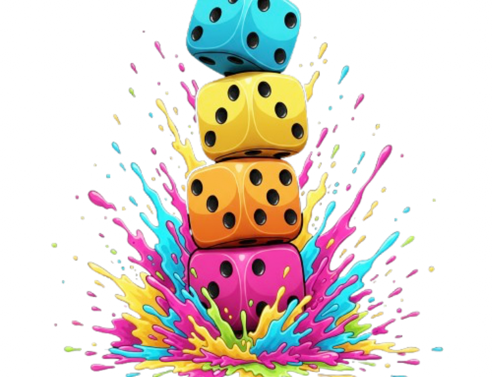 Colorful dice. by MD ROCKY on Dribbble