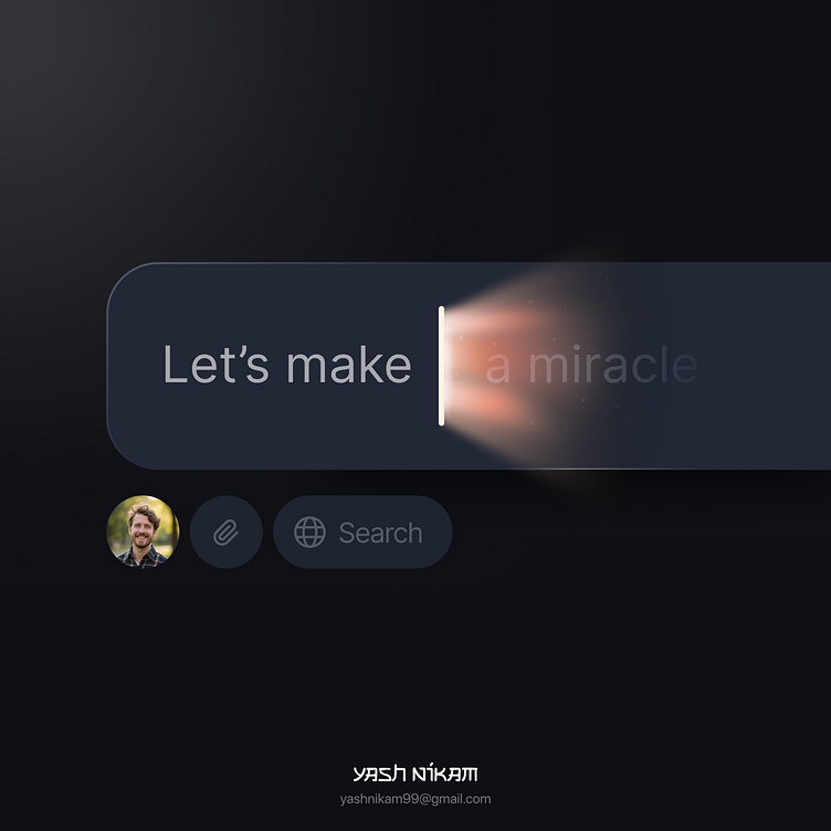 Minimal AI Search Interface by Yash Nikam🏅 on Dribbble