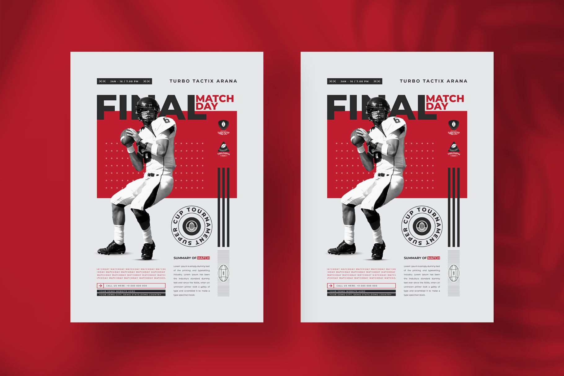MATCH DAY FLYER TEMPLATE DESIGN by Tanmoy Topu on Dribbble