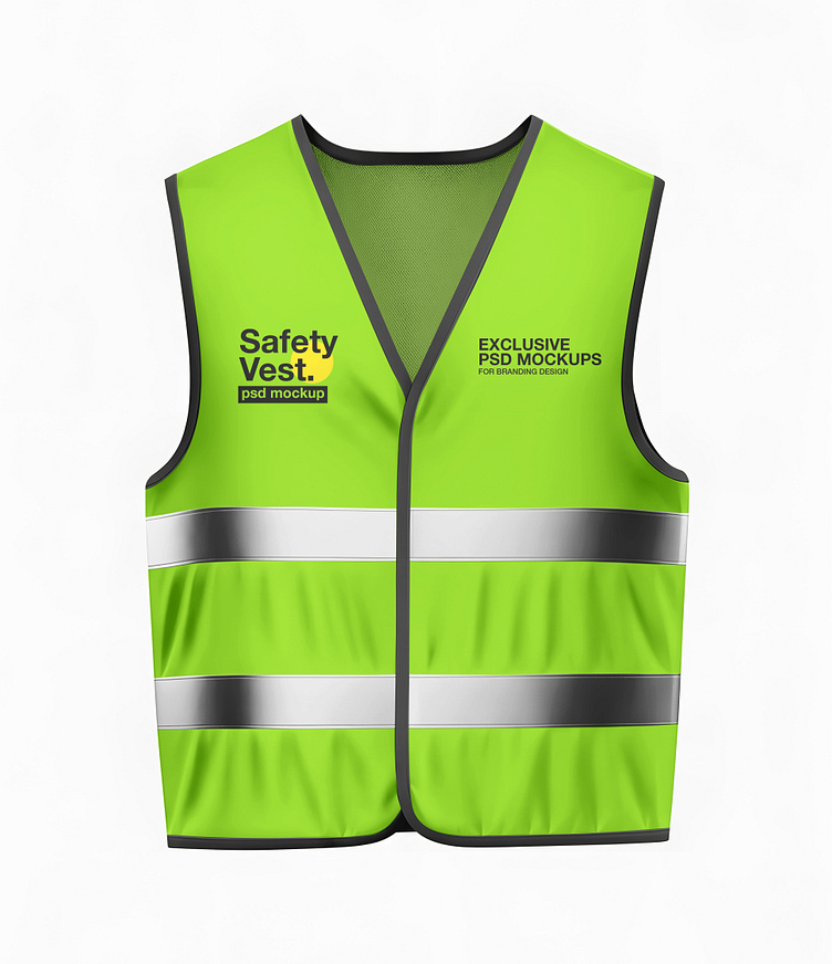 Safety Vest PSD Mockup by ekodwilistianto.com on Dribbble